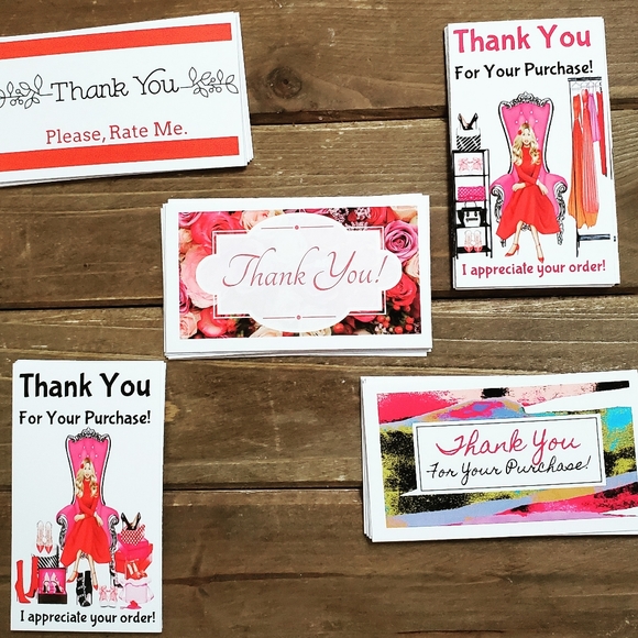 Office | Thank You Cards Business Card Size3x2 | Poshmark